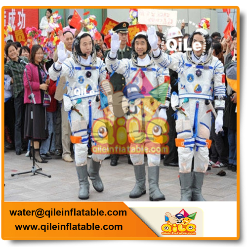 Spaceman Mascot Adult Astronaut Space Suit Costume High Quality