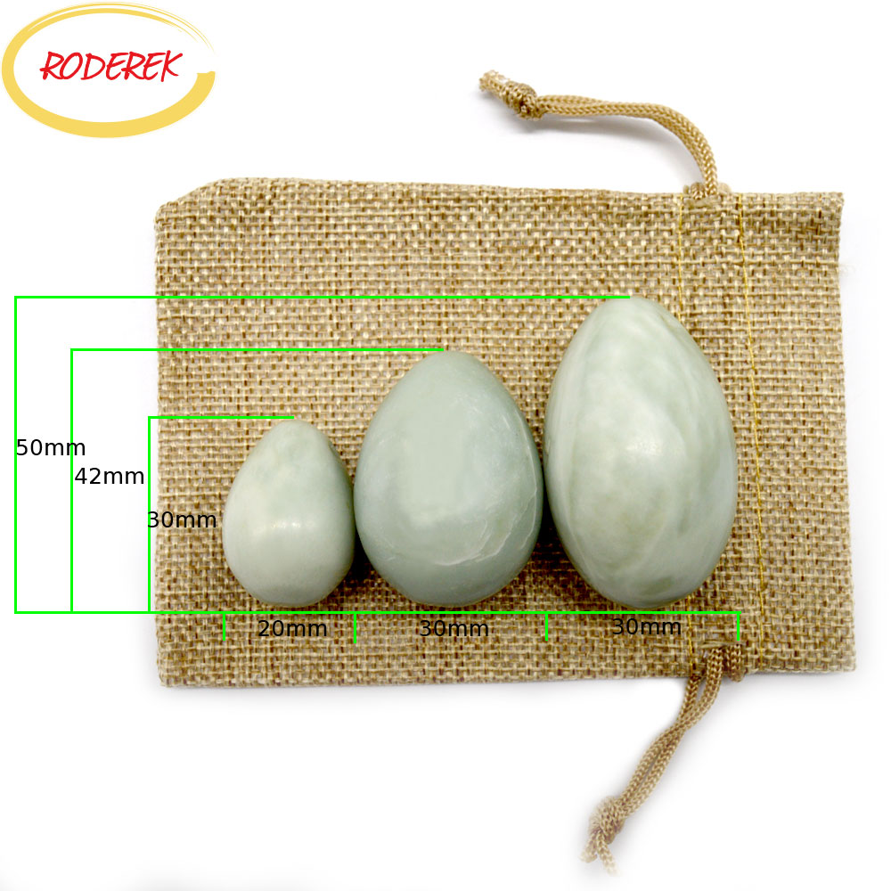 Natural Jade Yoni Egg Set Exercise Xiuyan Jade Egg Vagingal Exercise