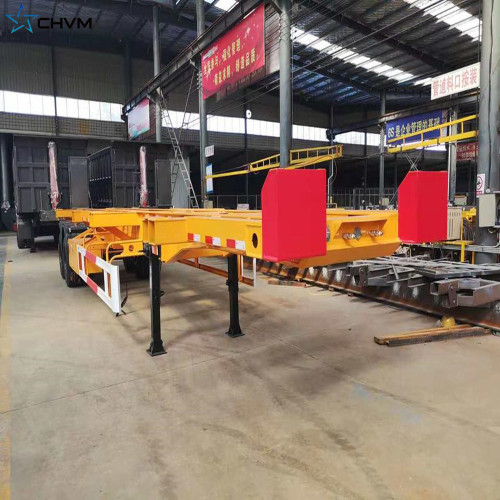 Shipping Container Delivery Skeleton Semi Trailer, High Quality ...