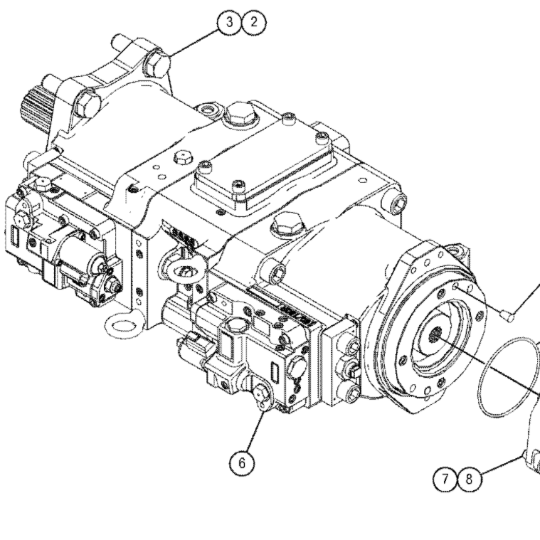 Cat336gc ไฮดรอลิกปั๊มหลัก Assy 5659737 / 565-9737 คุณภาพสูง Cat336gc ไ ...