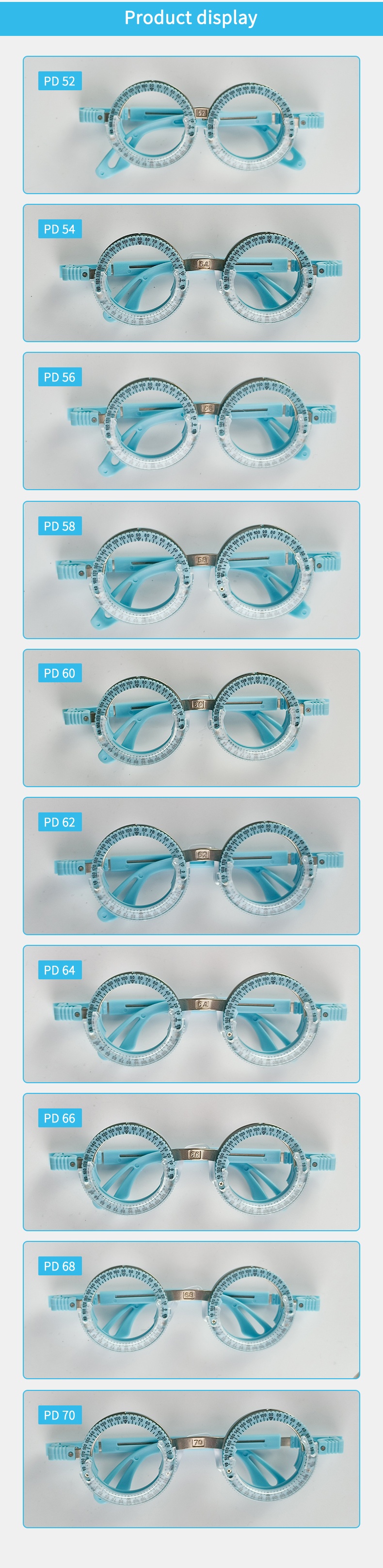 Titanium Trial Frame For Eye Training, Pd 52-70mm, High Quality ...