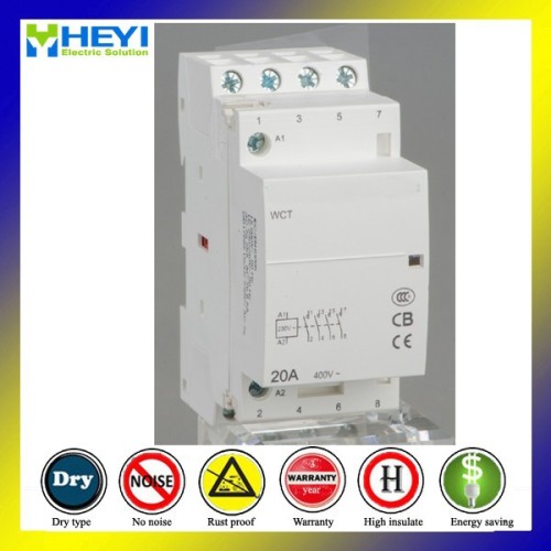 4p 20a 2nc 2no Modular Contactor For Ac Electrical Type 24v 50hz, High ...