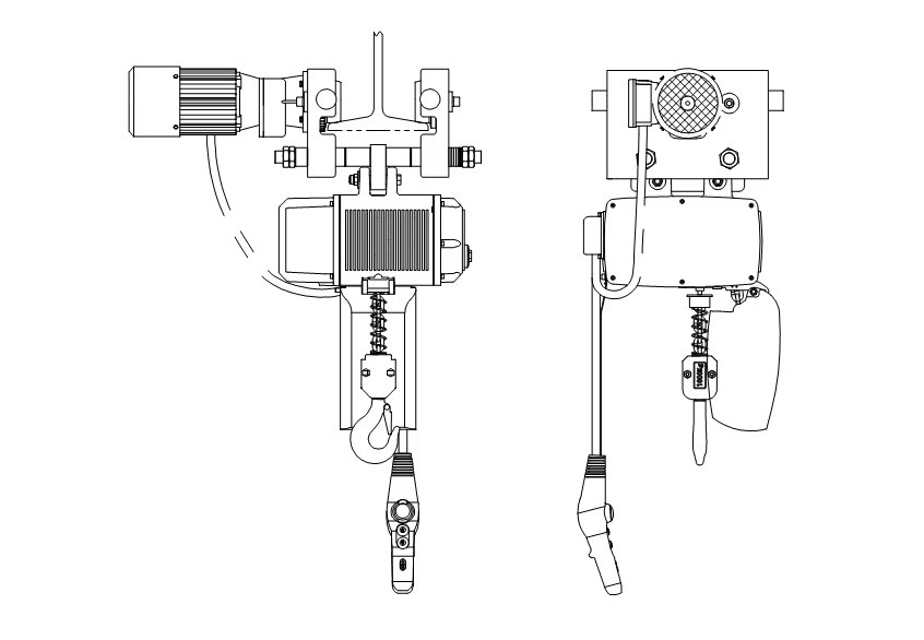 Two-speed Motor Electric Chain Hoist, High Quality Two-speed Motor ...