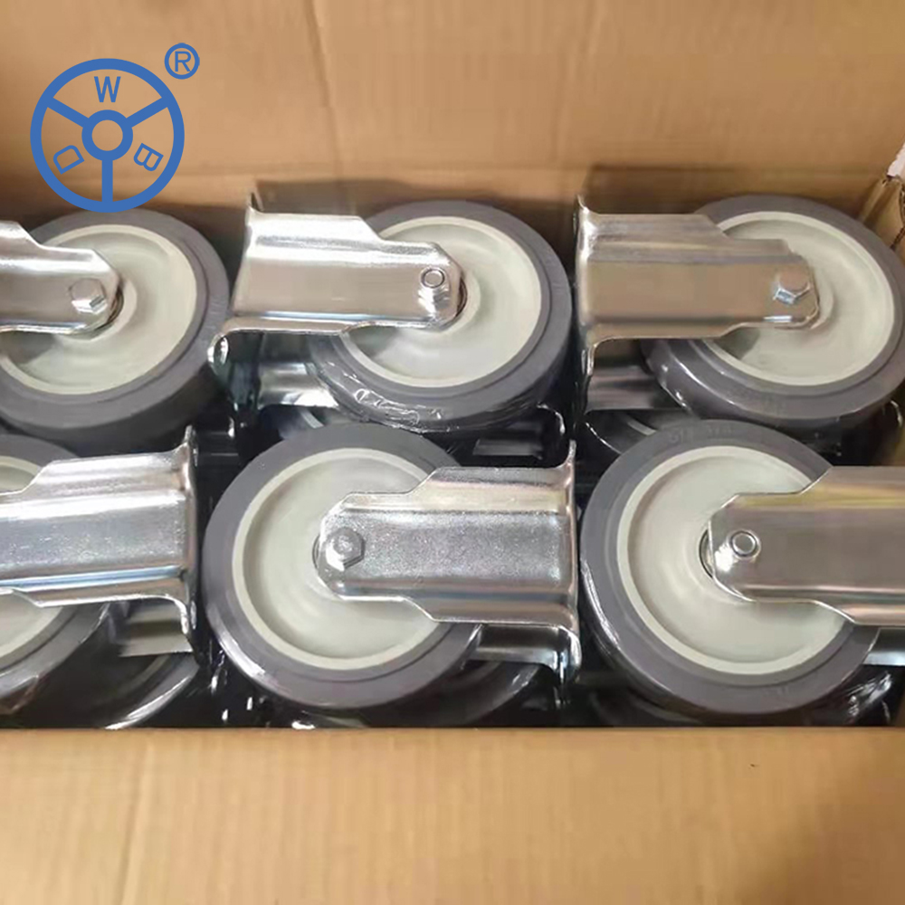3-4 Inch Medium Duty Plate Castors With Directional And Lockable Brake ...