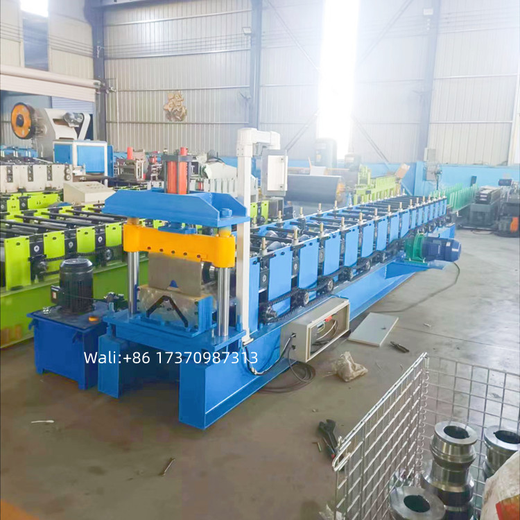 Galvanized Metal Roof Ridge Cap Roll Forming Machine For Watershed ...