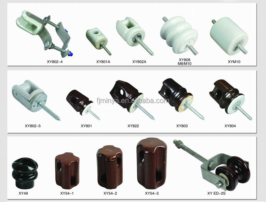Small Size Low Voltage Porcelain Insulators - Guy And Strain ...