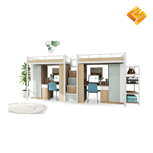 University Dormitories Have Upper Beds And Lower Desks, High Quality ...
