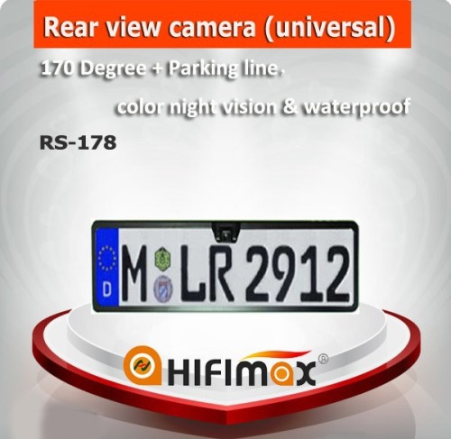 Hifimax Waterproof License Plate Camera, European License Plate Rear ...