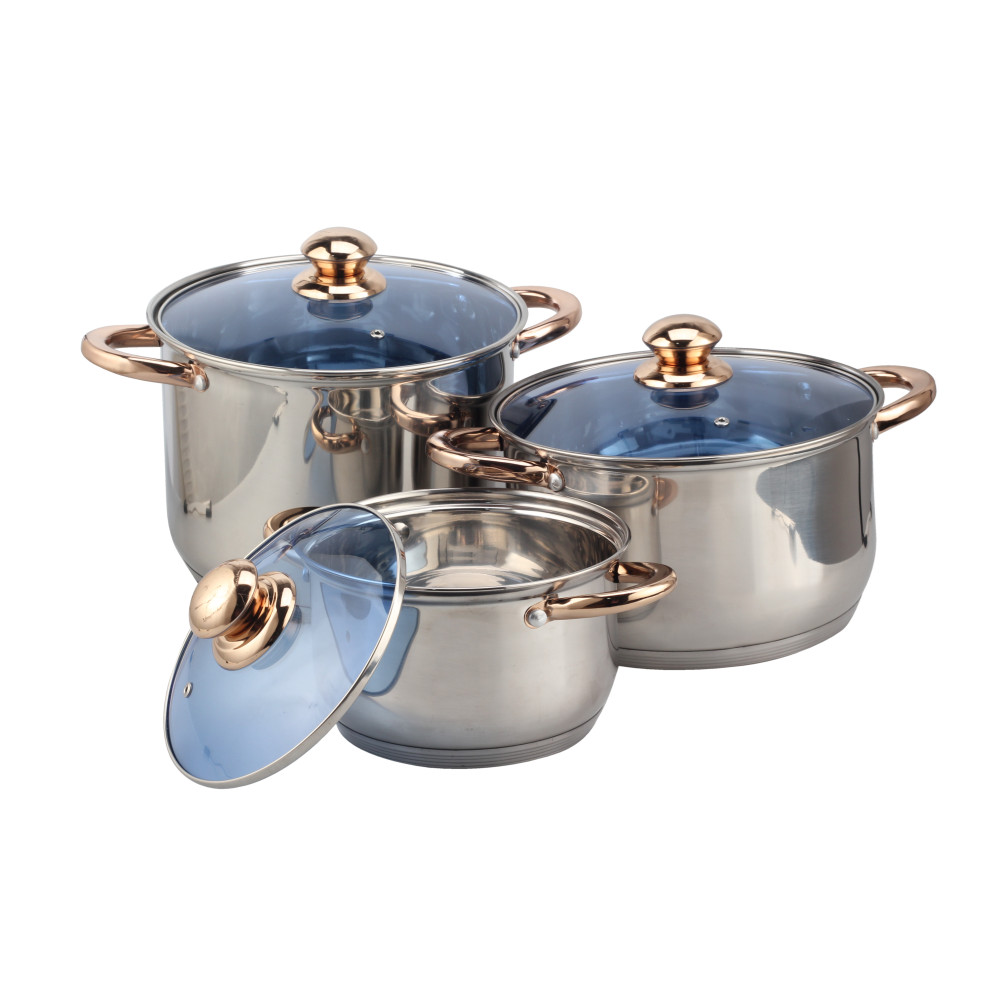 6 Piece Nonstick Cookware Pots And Pans Set, High Quality 6 Piece ...