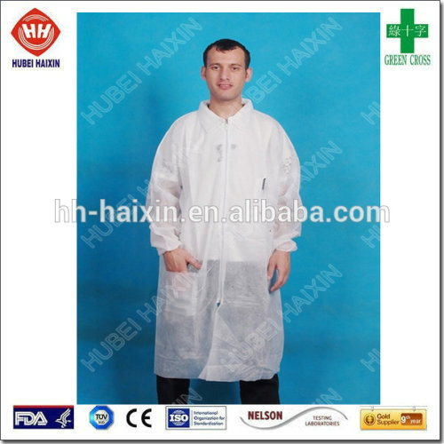Microporous Contamination Control Cleanroom Lab Coat With Zipper ...
