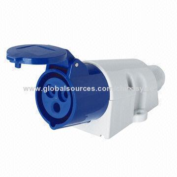16a Industrial Socket, 200-250v, 16a-6h, 2p+e, Ip44, High Quality 16a ...