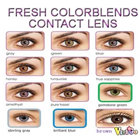 Fresh Beauty Eyes Look Color Lens 1-12month Soft Colorful Contact ...