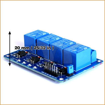 4-channel 5v Relay Module With Optocoupler For Dsp/avr/pic/arm ...