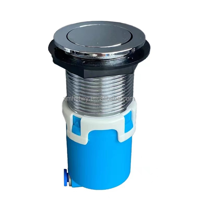 Wall Mounted Concealed Cistern Push Button F5911 Pneumatic Flush Plate ...