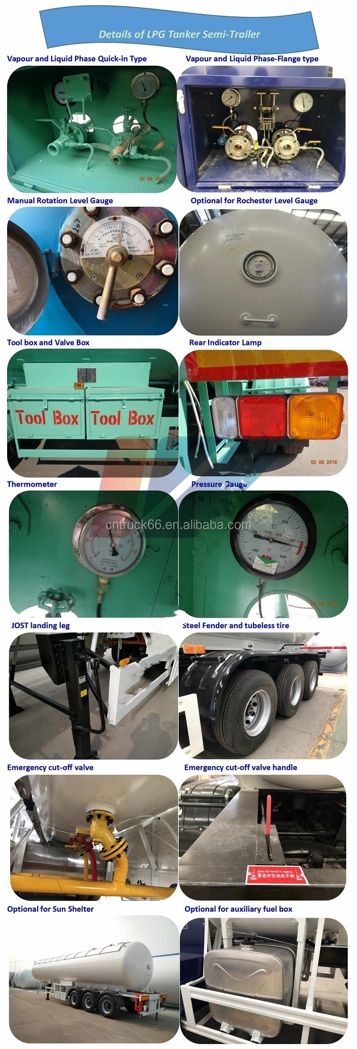 Large Lpg Bullet Tank Trailer Haulage 30tons Propane Gas Tanker Truck ...