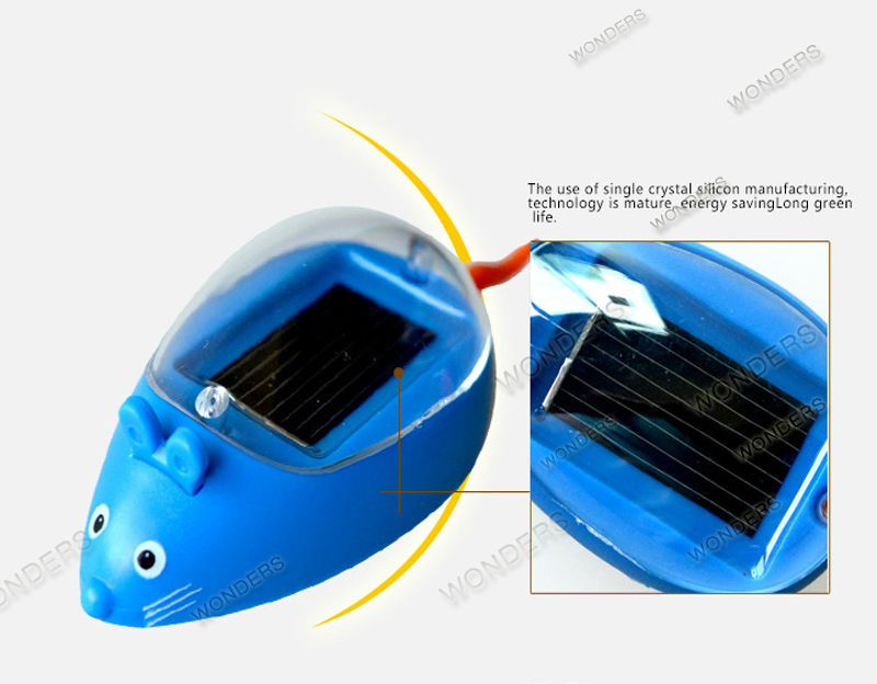 Kids Solar Toys Power Energy Solar Mini Mouse Black Children Teaching ...