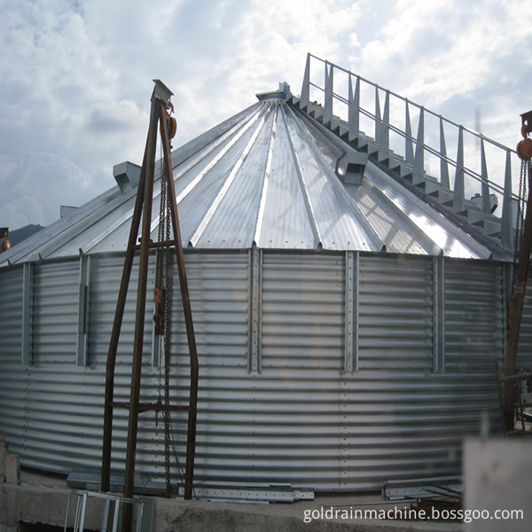 Hot Galvanized Steel Grain Storage Silo, High Quality Hot Galvanized ...