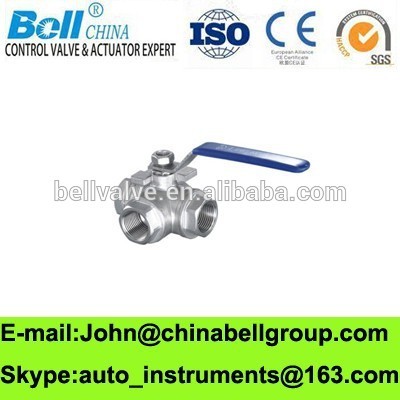 3 Way Ball Valve / T Type Ball Valve, High Quality 3 Way Ball Valve / T ...