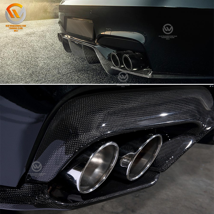 V Style Carbon Fiber Rear Diffuser For F06 F12 F13 M6 640i 650i - 14up ...