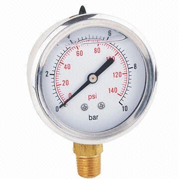Liquid Filled Manometer, Glycerine Or Silicone Oil, High Quality Liquid ...