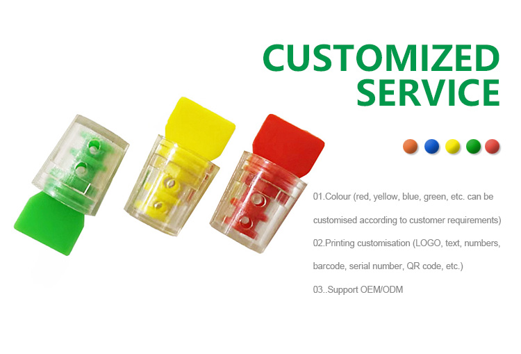 Customized Tamper Evident Utility Meter Seals, High Quality Customized ...