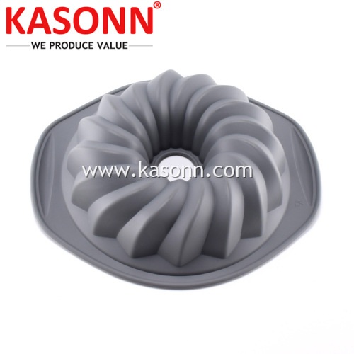 Shallow Silicone Fluted Bundt Mold Pan, High Quality Shallow Silicone ...