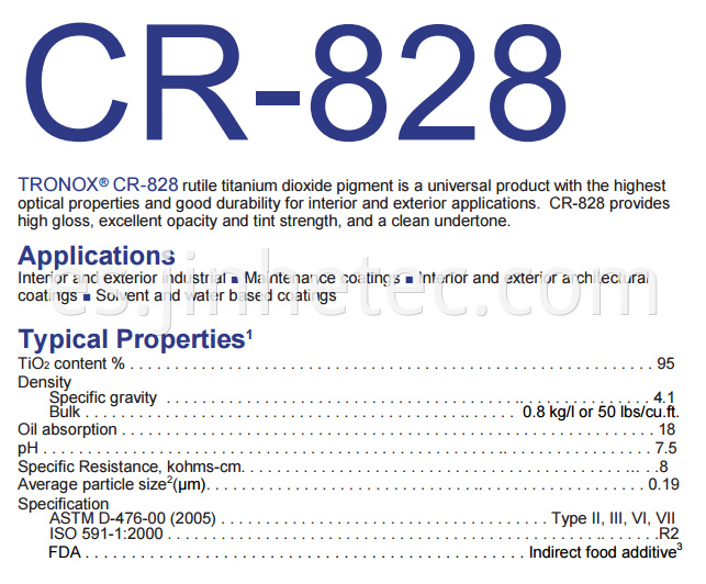 China Tronox DuPont Boom Titanium Dioxide Export Fabricantes