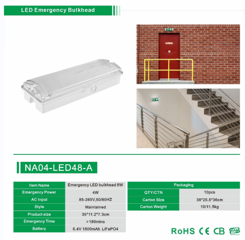 Li-ion Battery Wall Mounted 8W exit sign light for Sale, Offer Li-ion ...