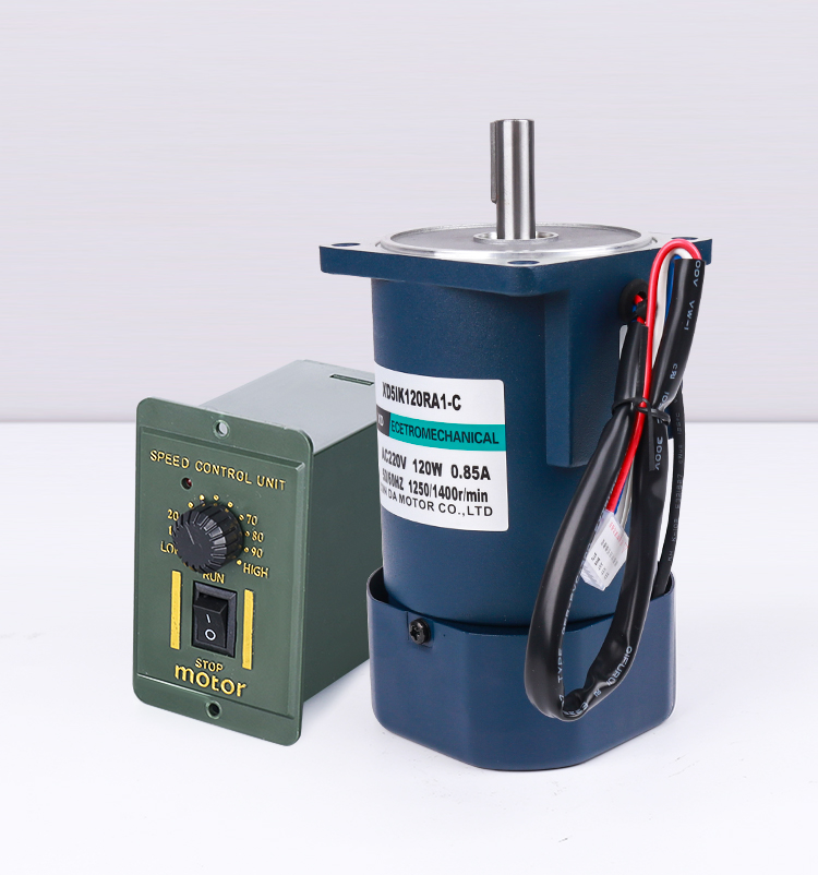 120w Single-phase 220v Ac Induction Motor With Speed Regulator 1400 ...