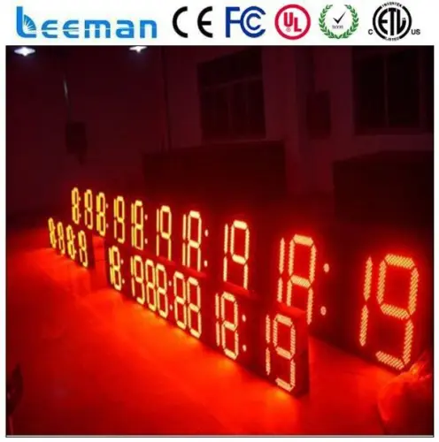 Digital Time And Temperature Display Big Digit Stopwatch Led Time And ...