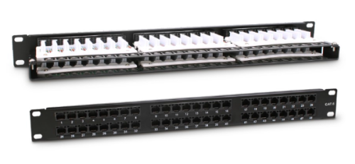 19" 1u 48 Ports Cat6 Patch Panel Fiber Patch Panel Visio Stencil, High ...