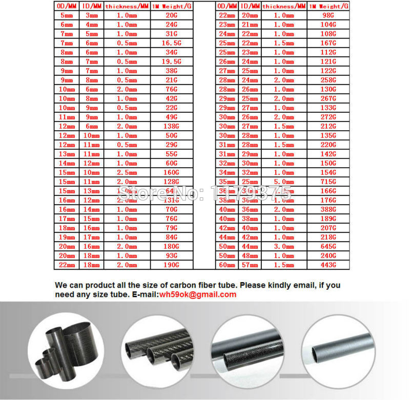 3k Carbon Fiber Tube Od60mm Id 56mm 57mm X500mm Roll Wrapped Poles ...