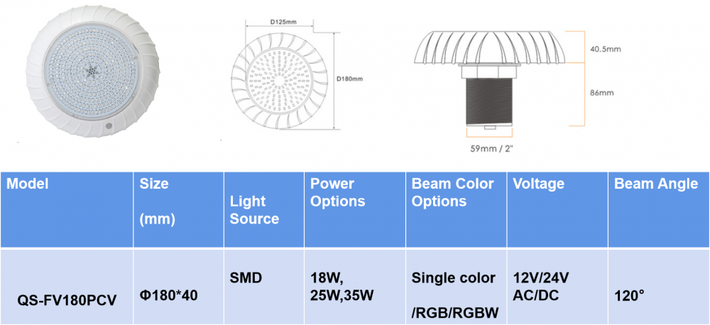 Mini Ip68 Concrete And Vinyl Pool Light, High Quality Mini Ip68 ...