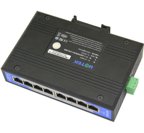 8-port Steel Unmanaged Industrial Ethernet Switch , Ce And Fcc, High ...