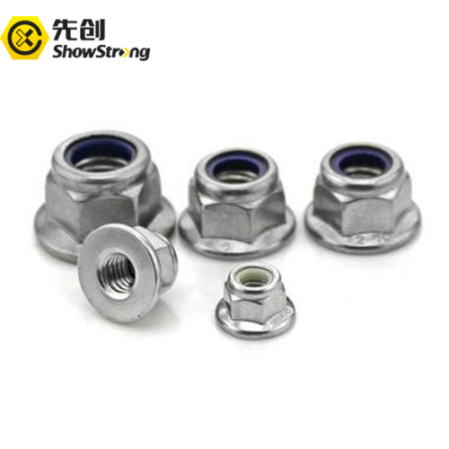 Nylon Insert Hex Flange Lock Nuts Self-lock Nuts, High Quality Nylon ...