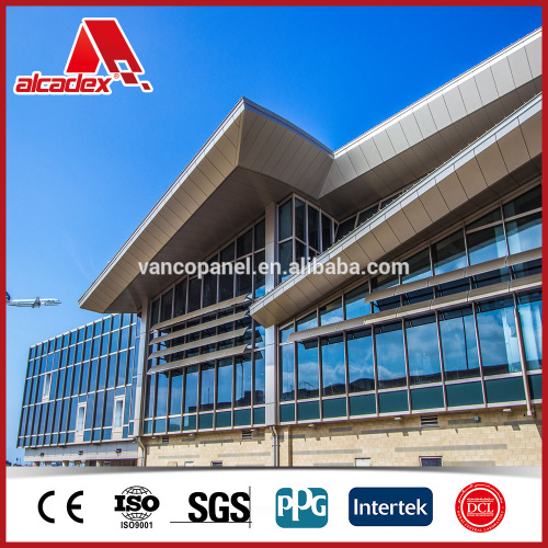Fireproof Aluminum Composite Panel Acp Building Facades Construction ...