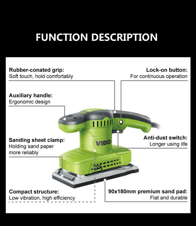 Vido Mini Bench Battery Straight Brushless Dry Drywall Detail Rotary ...