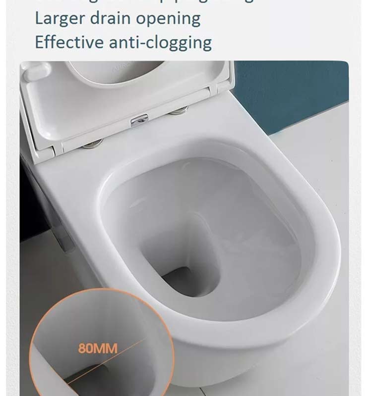 Modern White Wall-hung Toilet With Hidden Water Tank, High Quality ...