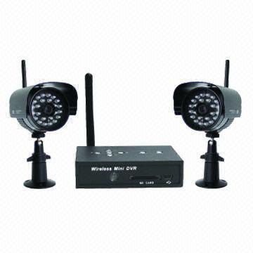 4ch Wireless Recording Security System With 2pcs Metal Cameras, High ...