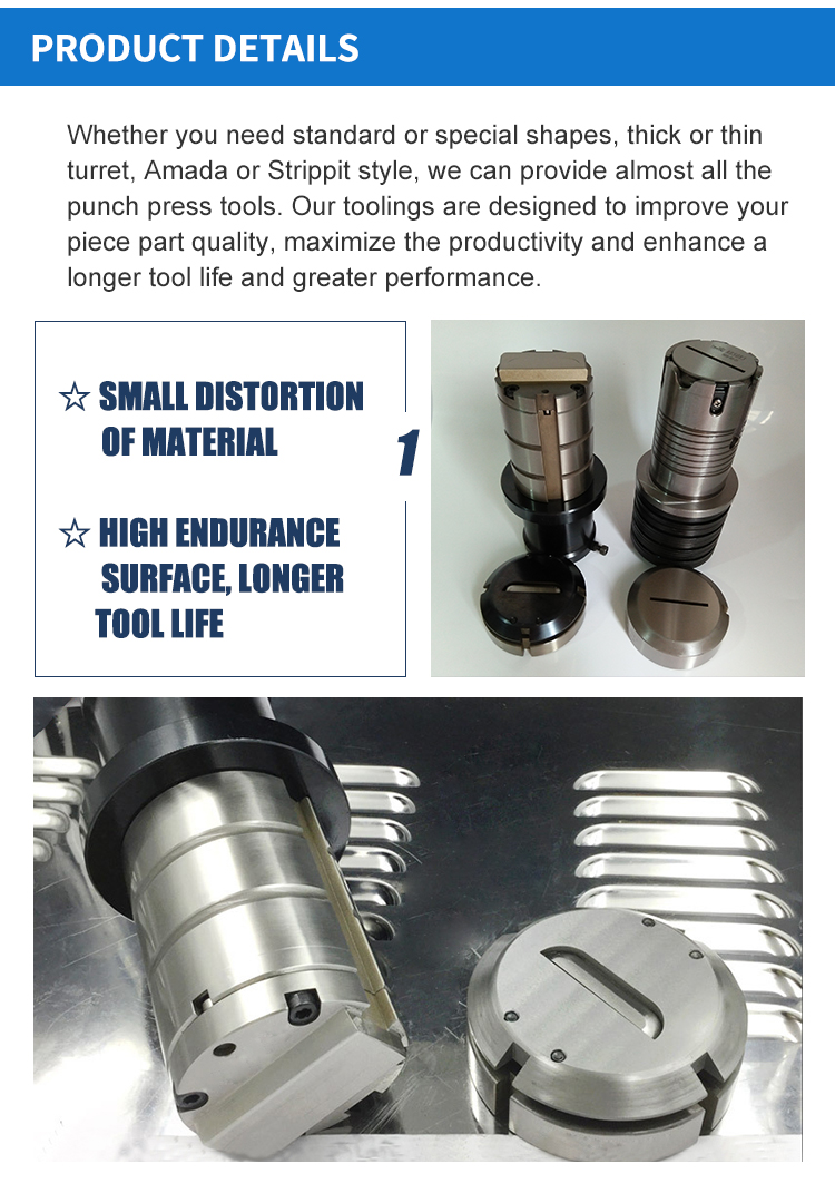 Amada Metal Process Knockout Forming Punch Dies, High Quality Amada ...