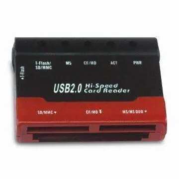 Usb 2.0 Multicard Reader, Supports Microsoft's Windows 98/98se/2000/xp ...