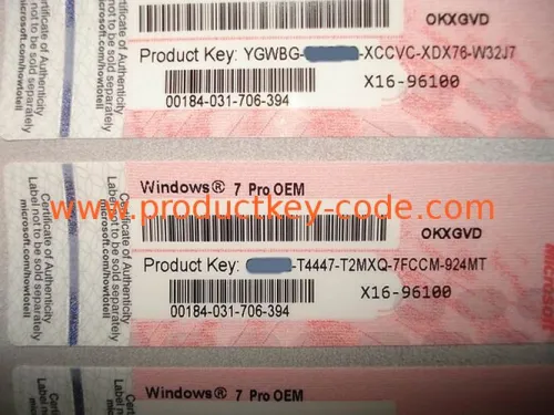 Windows Product Key Sticker For Win 7 Ultimate Product Key, High ...