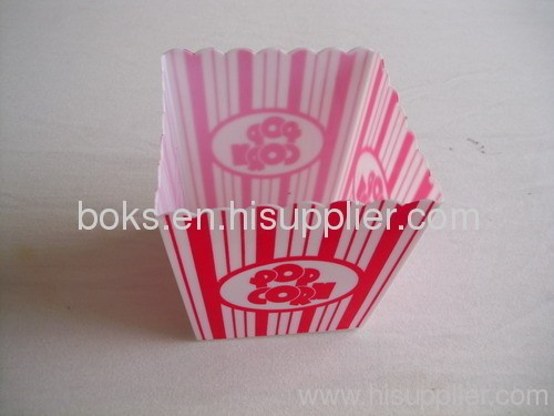 Square Plastic Popcorn Bucket Container , High Quality Square Plastic ...