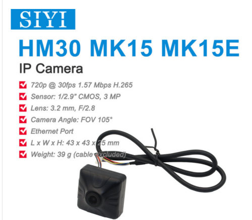 กล้อง Ip Siyi Ipcam สำหรับ Mk15 และ Hm30 คุณภาพสูง กล้อง Ip Siyi Ipcam ...
