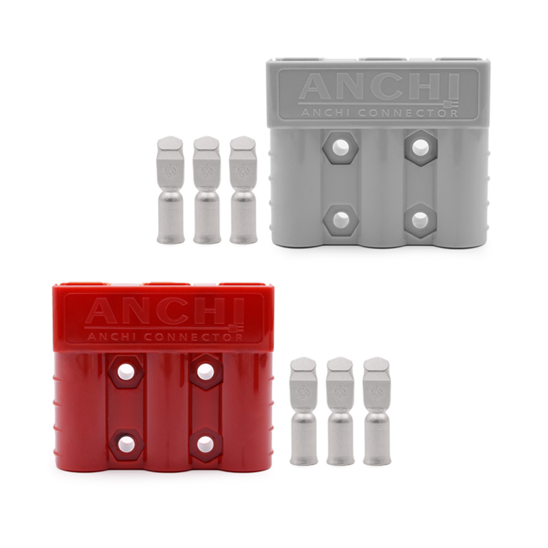 High Current Electric Vehicle Battery Connector 3 Pin 10-12 Awg 50a ...