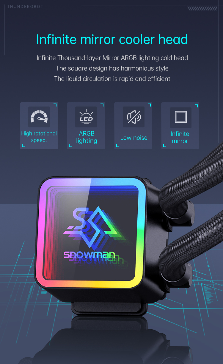 Snowman 360mm Argb Advanced Water Cooling System, High Quality Snowman ...