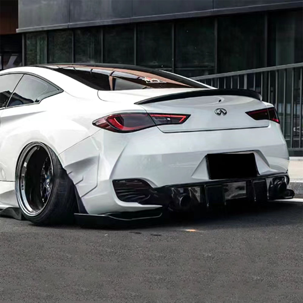 Abs Plastic Trunk Spoiler Wing For Infiniti Q60 2017-2019, High Quality ...