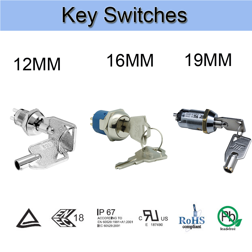 China Key Switches,Momentary Key Switch,Key Switch 3 Position Manufacturer