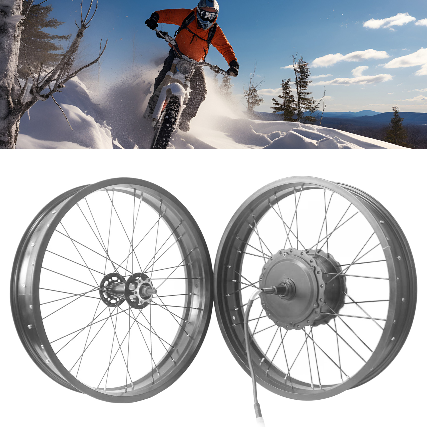 Electric Bike Snow Conversion Kit 48V/1000W China Manufacturers ...