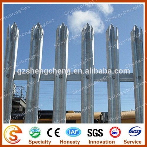 Palisade Steel Picket Bar Fence Galvanized Angle Bar Fence, High ...